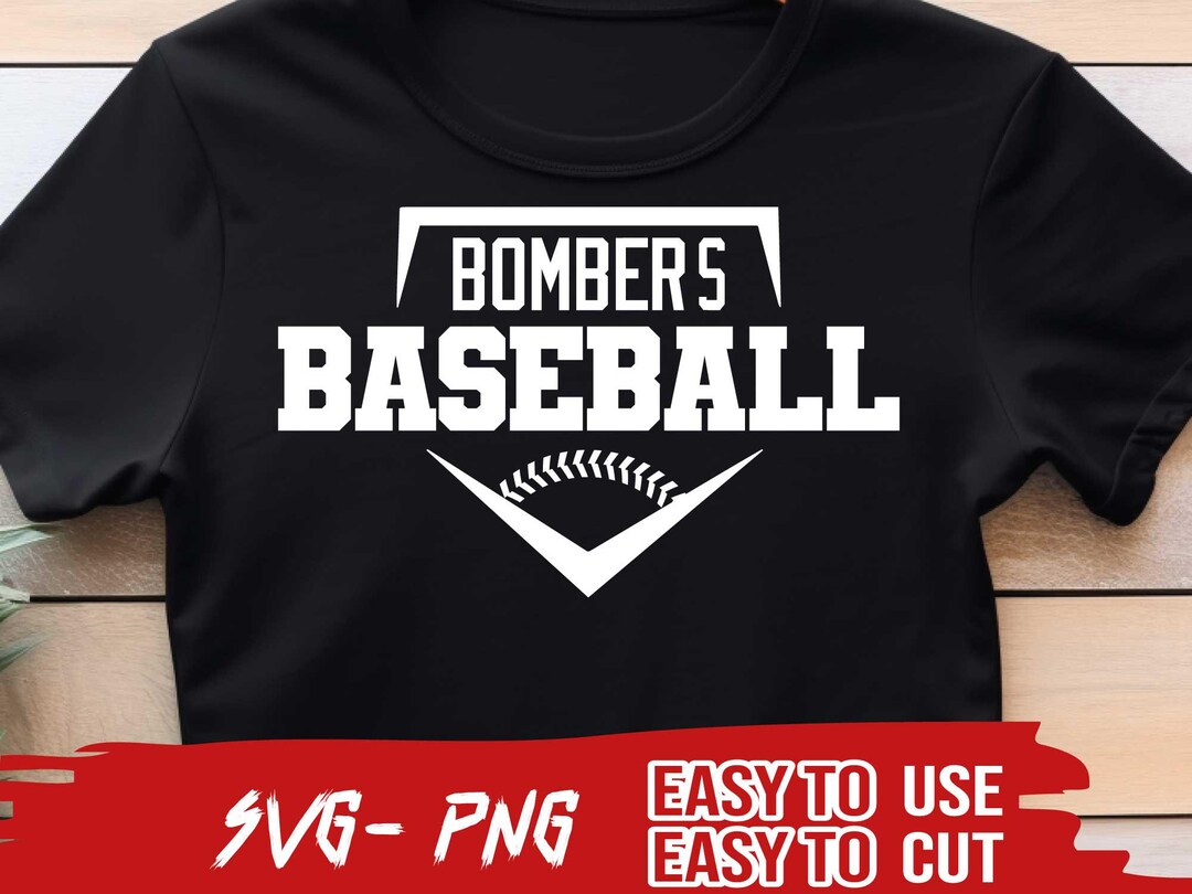 Bombers Baseball Team, SVG and PNG File, Mascot Png File, School Team ...