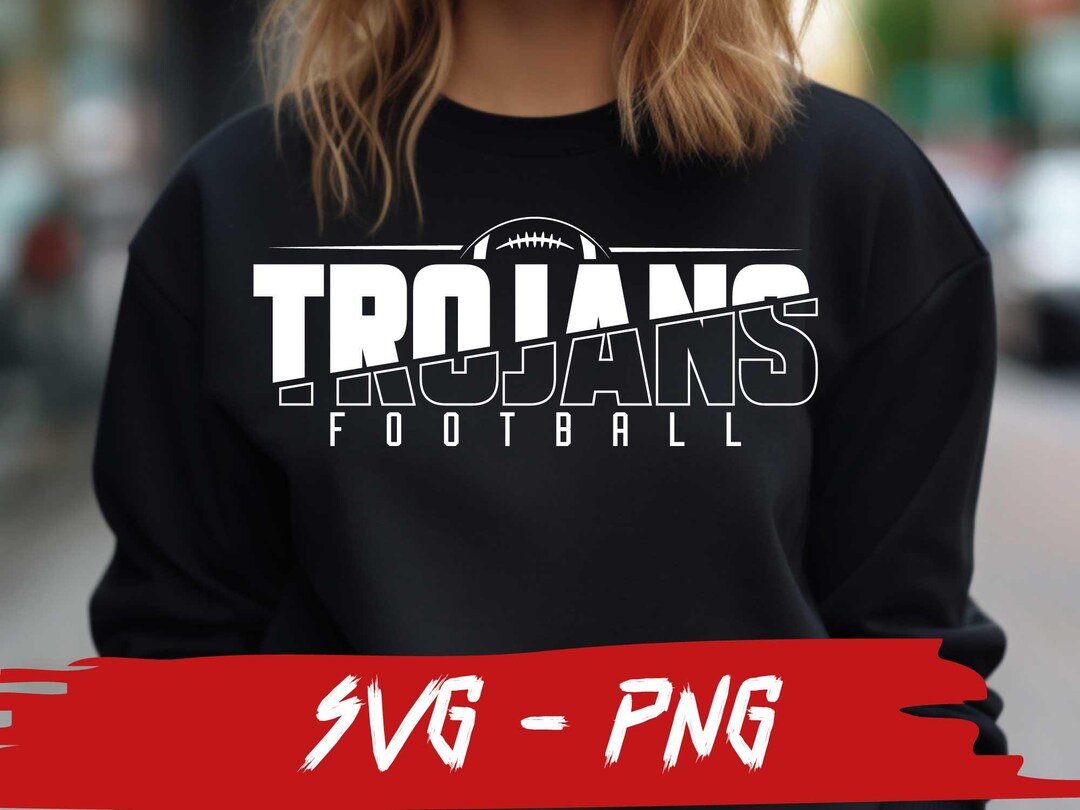 Trojans Football SVG and PNG File, Mascot Png File ,school Team Svg ...