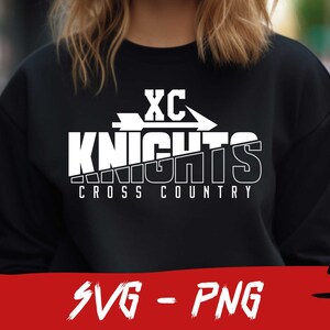 Knights Cross Country Svg, Knights Png, School Team Svg, Mascot Svg ...