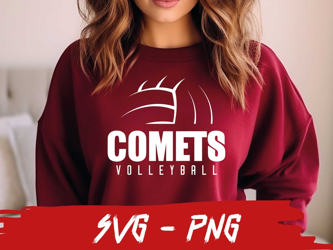 Comets Svg, Comets Volleyball, Halfball Png, School Team Svg, College ...