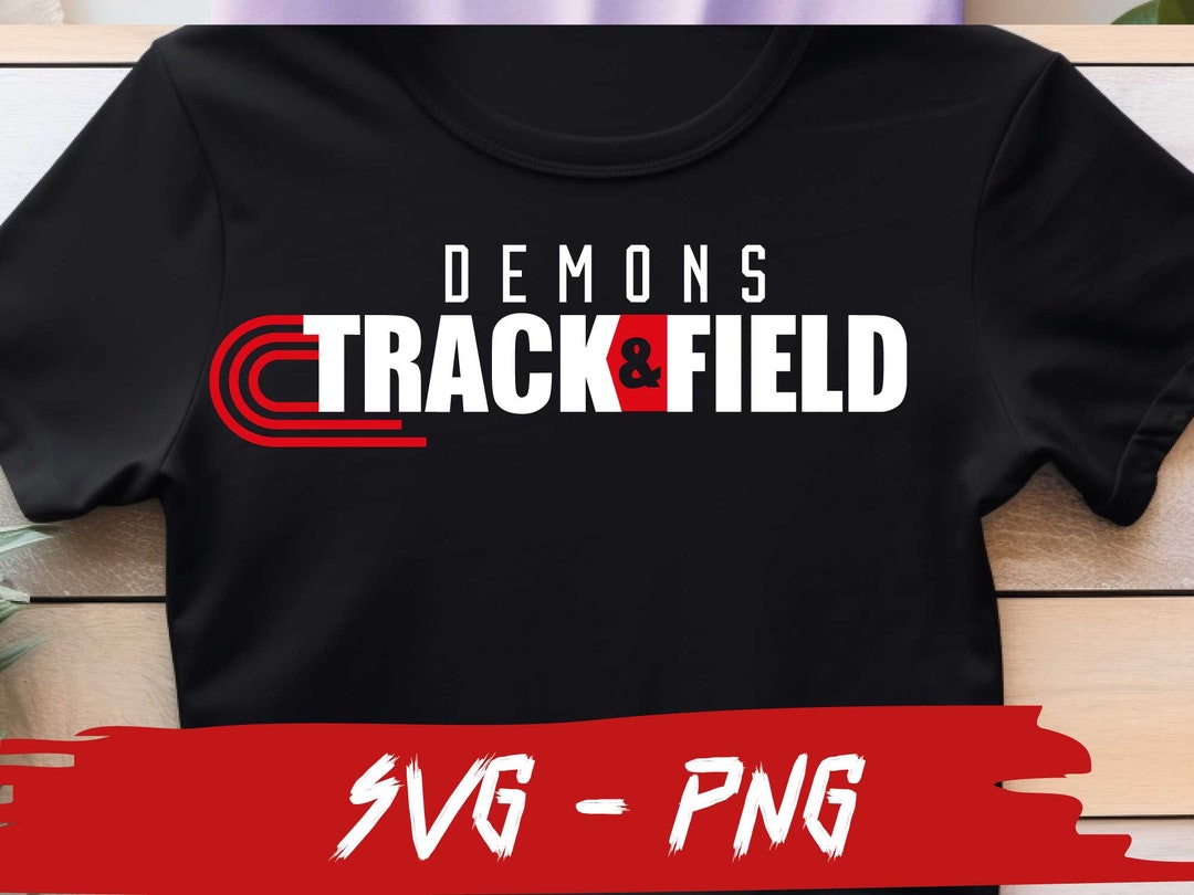 Demons Track and Field Team, SVG and PNG File, Mascot Png File, Demons ...