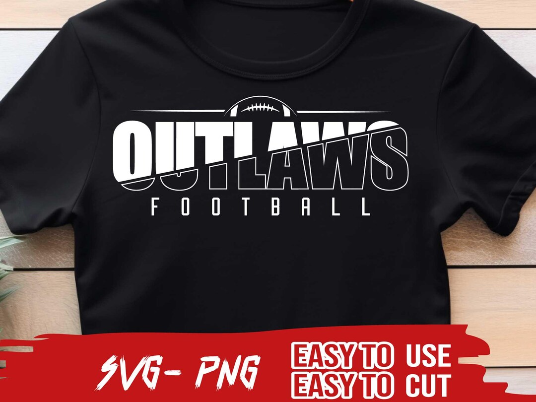 Outlaws Football SVG and PNG File, Mascot Png File ,school Team Svg ...