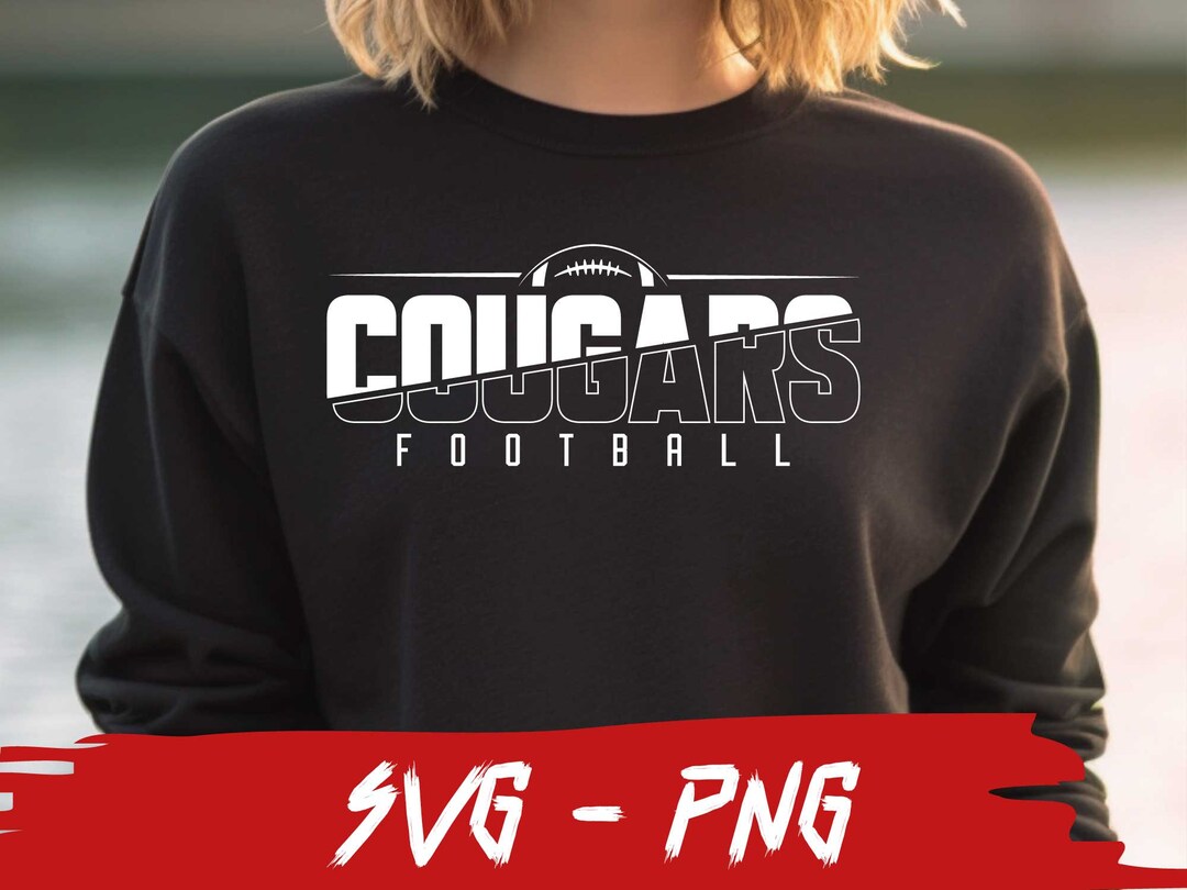 Cougars Football SVG and PNG File, Mascot Png File, School Team Svg ...