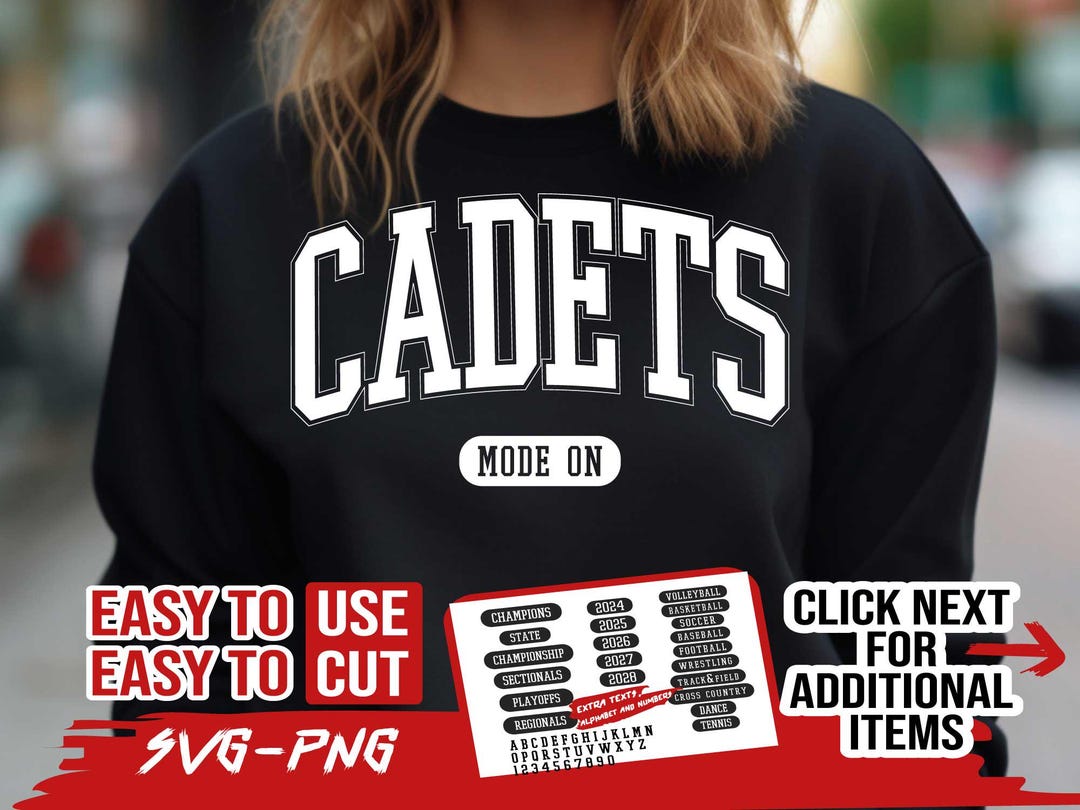 Cadets Bundle Svg and Png, +21 SVG and PNG File, Cadets Vintage Design ...
