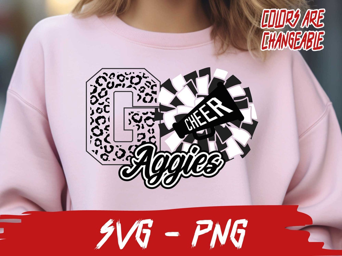 Aggies Cheer Svg, Cheer Png, Aggies Cheerleader, School Team Svg ...