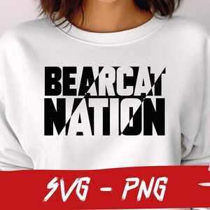 Bearcat Nation, SVG and PNG File, Bearcats Football, School Team ...