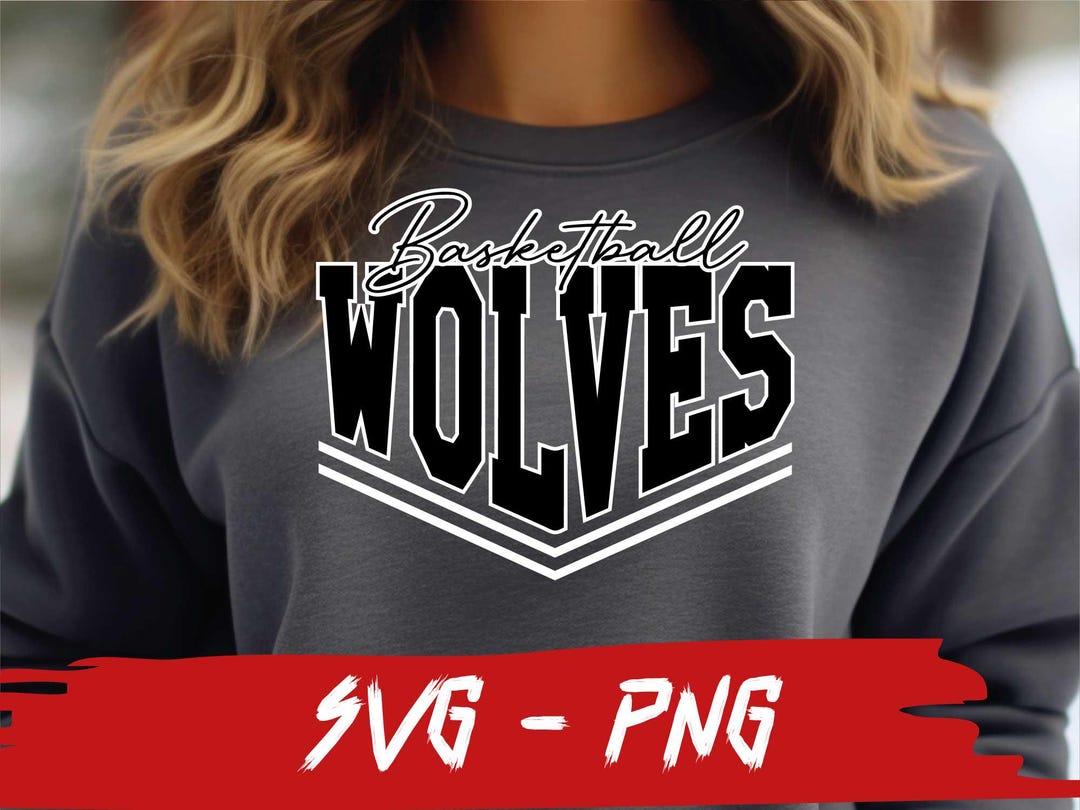 Wolves Basketball Team, SVG and PNG File, Wolves Mascot File, School ...