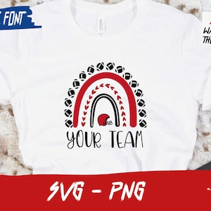 Custom Football Bundle, Football Team Svg, Football Your Team, School ...