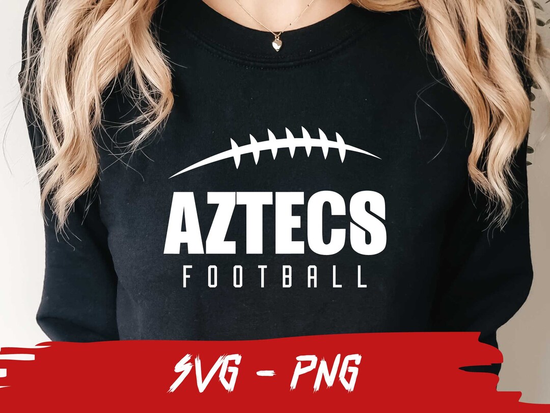 Aztecs Football Aztecs Svg Halfball Shirt School Team Svg - Etsy