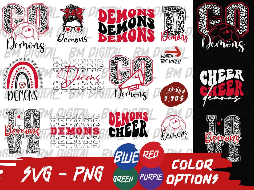 Demons Soccer Svg, Demons Bundle, Demons School Team, College Team ...