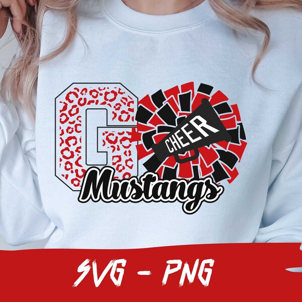 Mustang Cheerleaders Svg - Etsy