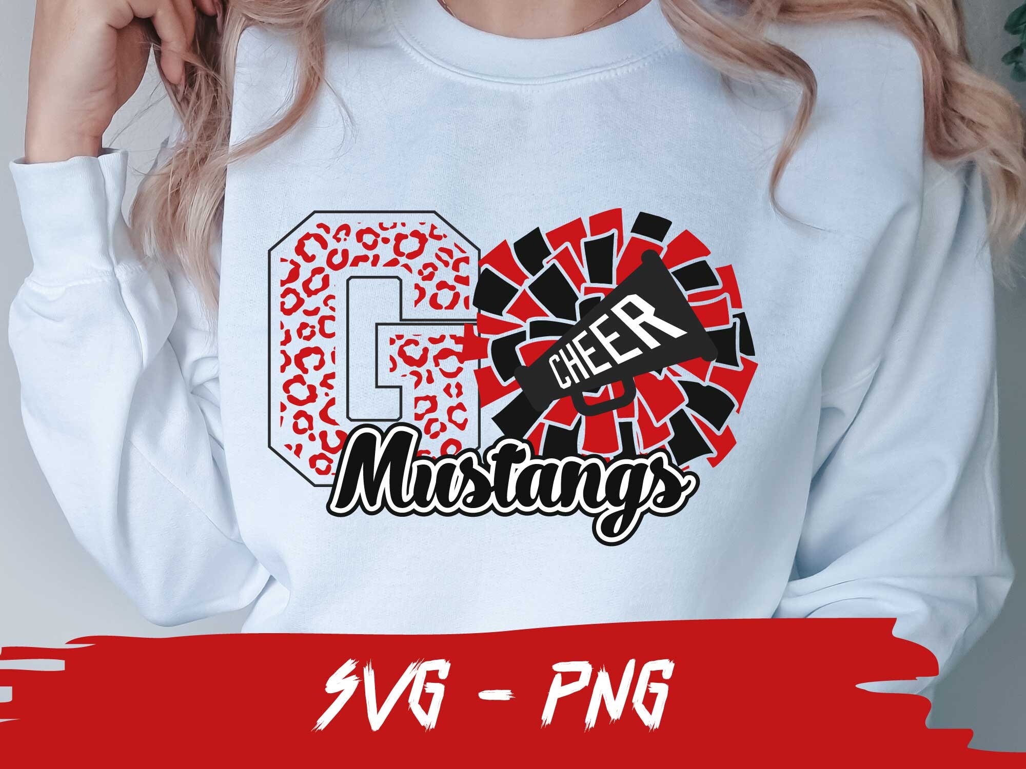 Mustangs Cheer Svg Cheer Png Mustangs Cheerleader School - Etsy UK