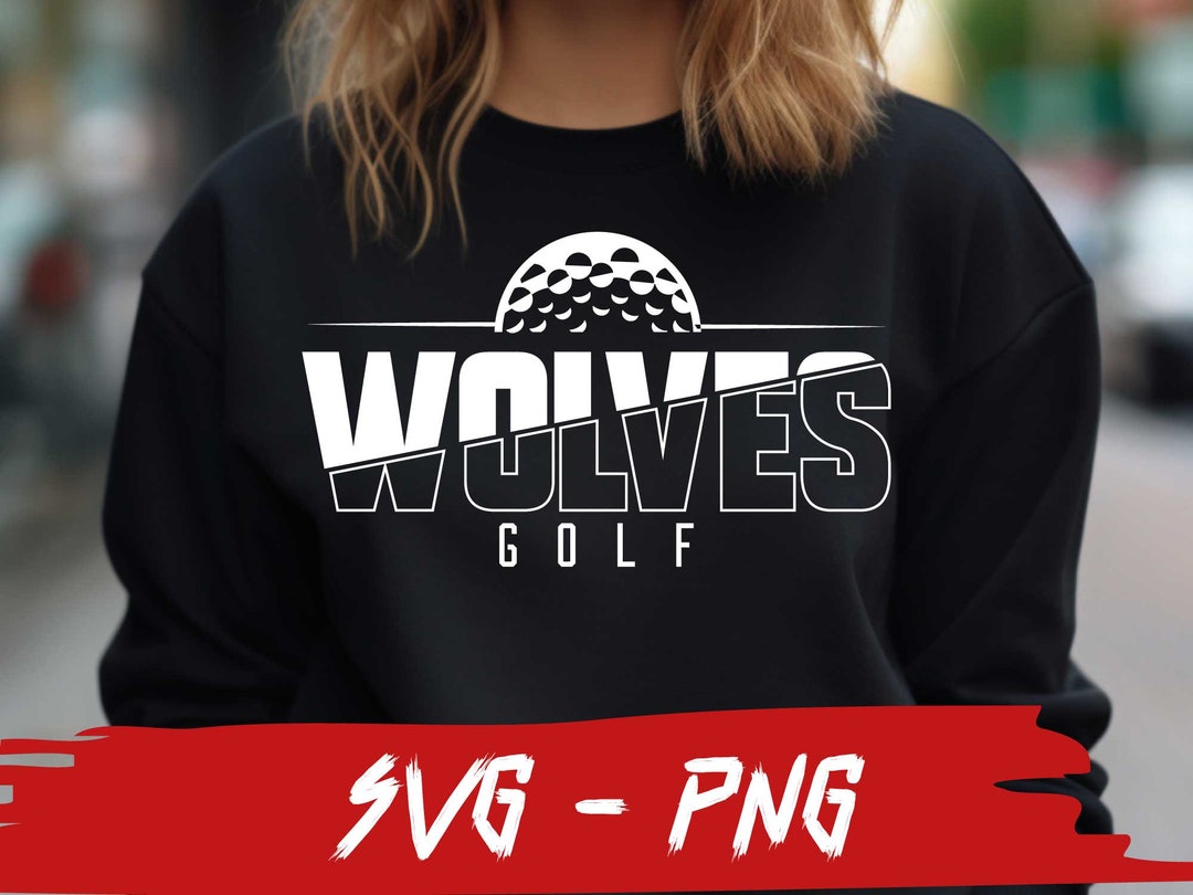 Wolves Golf Shirt Design Svg and Png File, Golf Champions, School Team ...