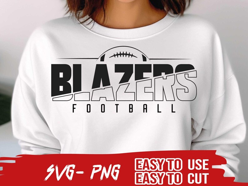 Blazers Football SVG and PNG File, Mascot Png File ,school Team Svg ...