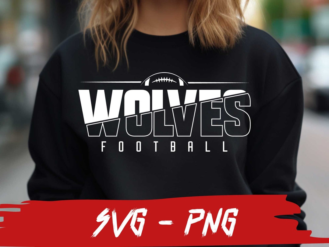 Wolves Football SVG and PNG File, Mascot Png File ,school Team Svg ...