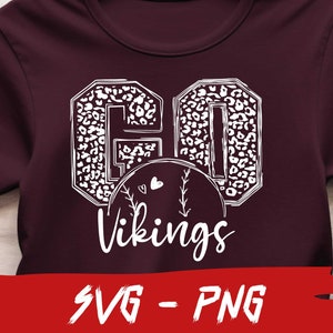 Vikings Baseball Svg, Go Vikings Png File, Vikings Shirt Design, School ...