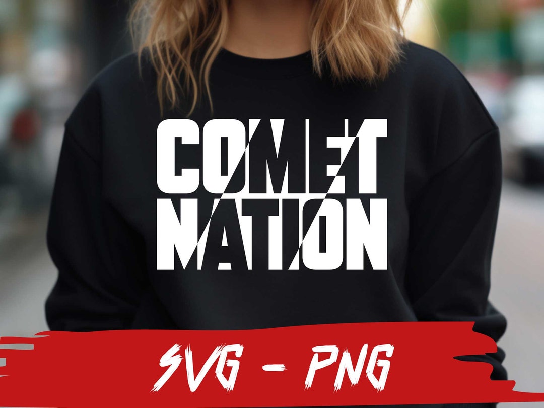 Comet Nation, SVG and PNG File, Comets Football, School Team, Mascot Svg, Comets Fan, Comets ...