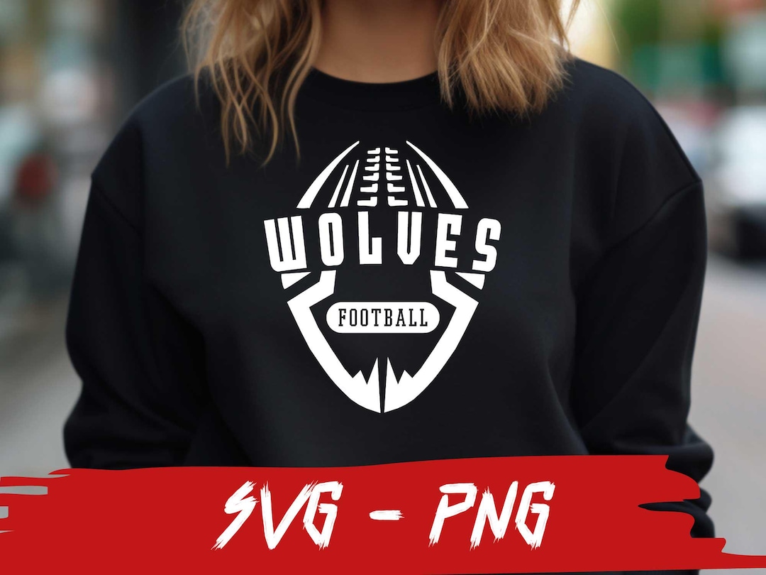 Wolves Football, SVG and PNG File, Football Team Shirt, School Team Svg ...