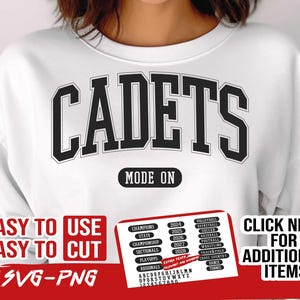 Cadets Bundle Svg and Png, +21 SVG and PNG File, Cadets Vintage Design ...