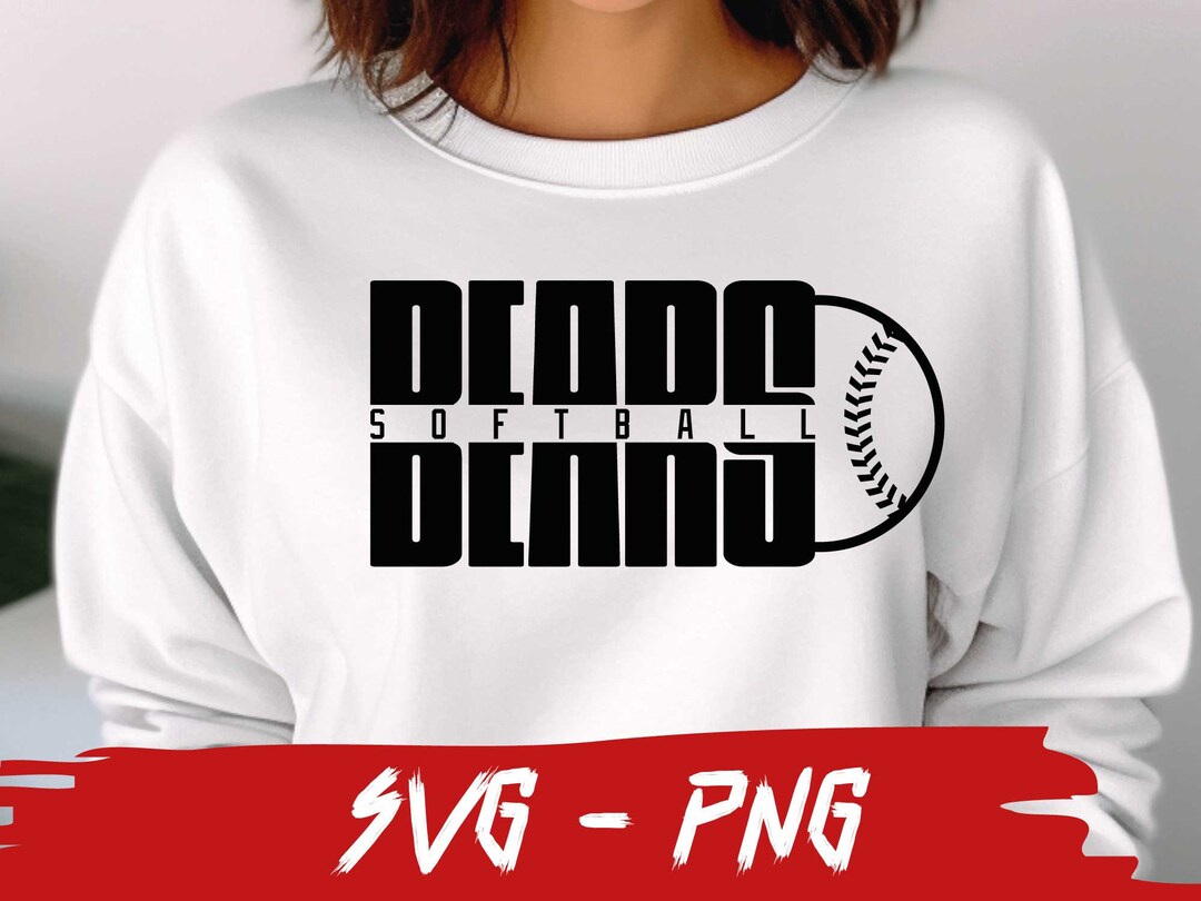 Bears Softball, SVG and PNG File, Mascot Png File ,school Softball ...