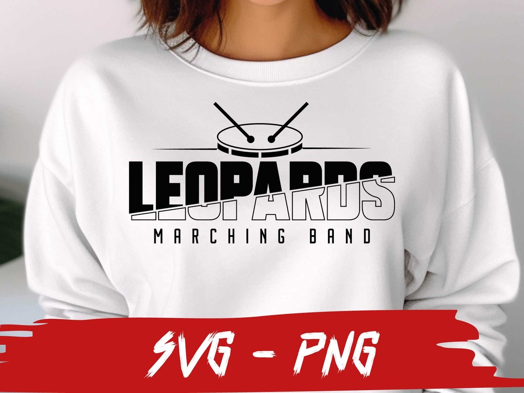 Leopards Marching Band SVG and PNG File, Mascot Png File, School Team ...
