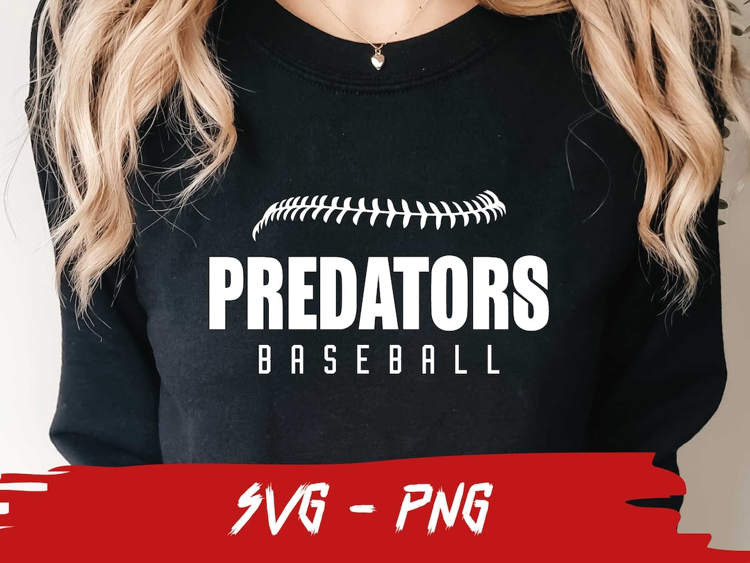 Predators Baseball, Predators Svg, Halfball Shirt, School Team Svg ...