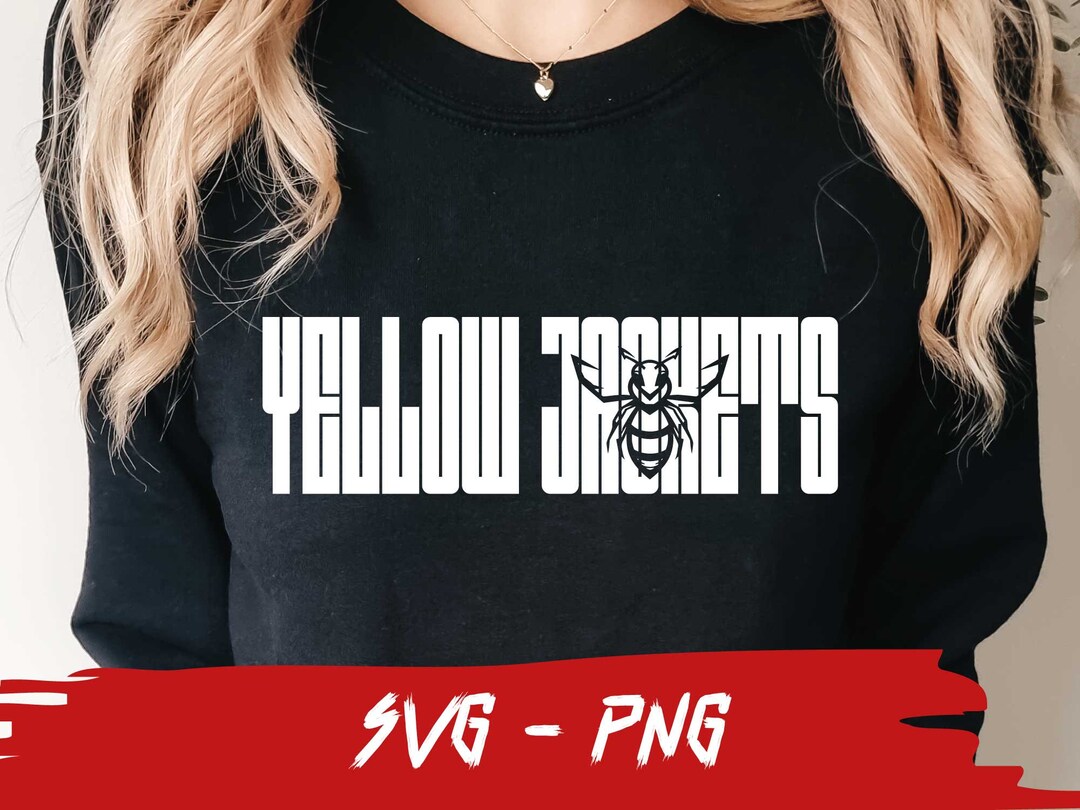 Yellow Jackets Silhouette Svg, Yellow Jackets Png, School Team, Mascot ...