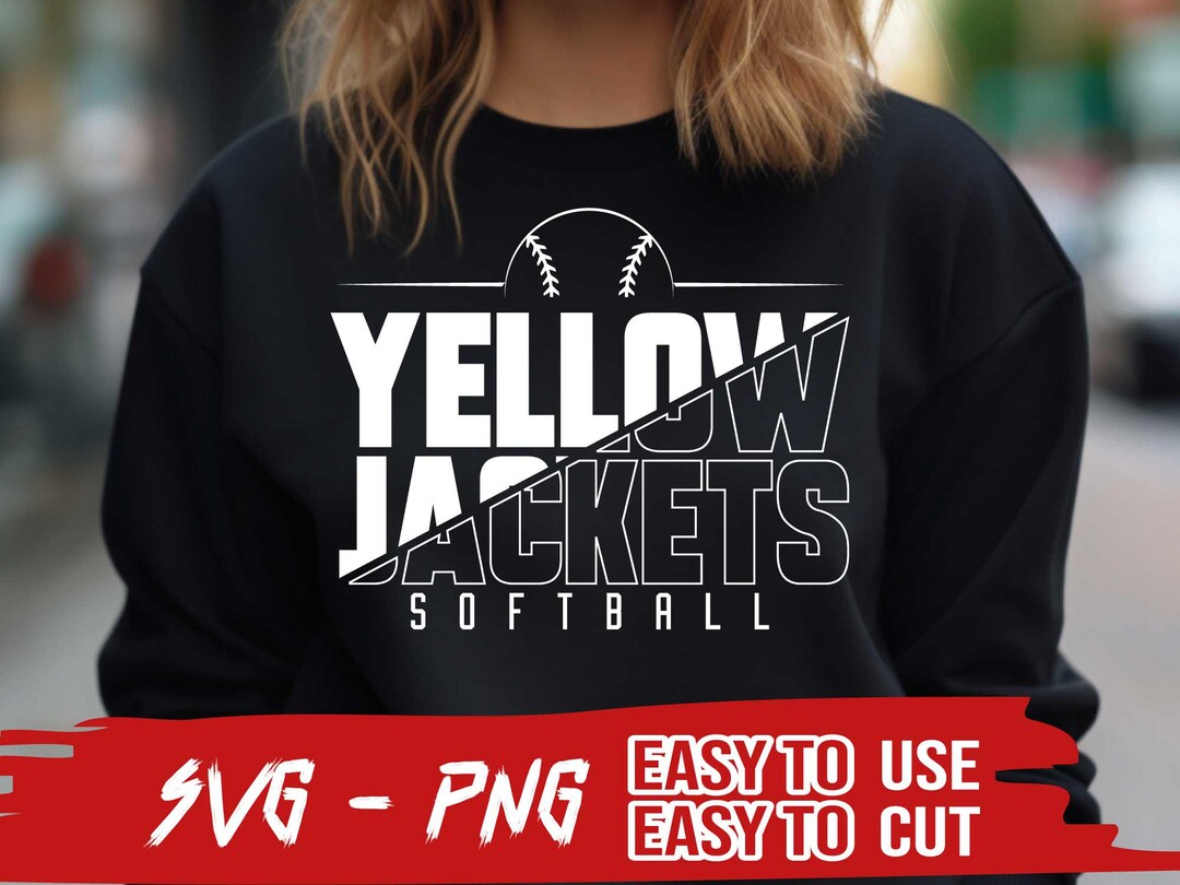 Yellow Jackets Softball SVG and PNG File, Mascot Png File ,school Team ...
