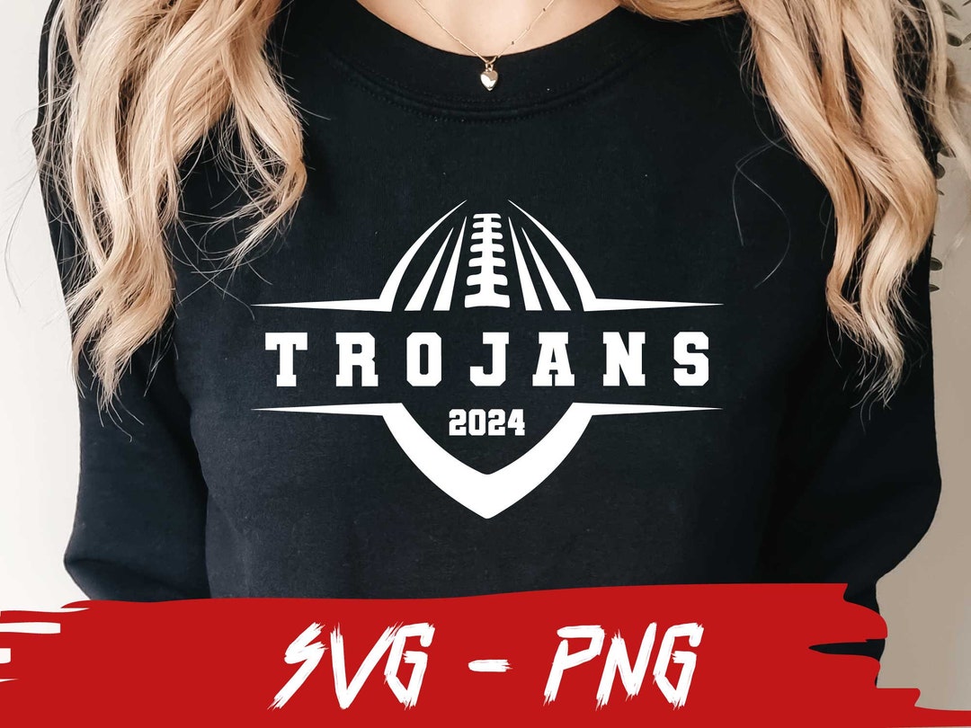 Trojans Football Svg, Football Team, School Team Svg, Mascot Svg ...