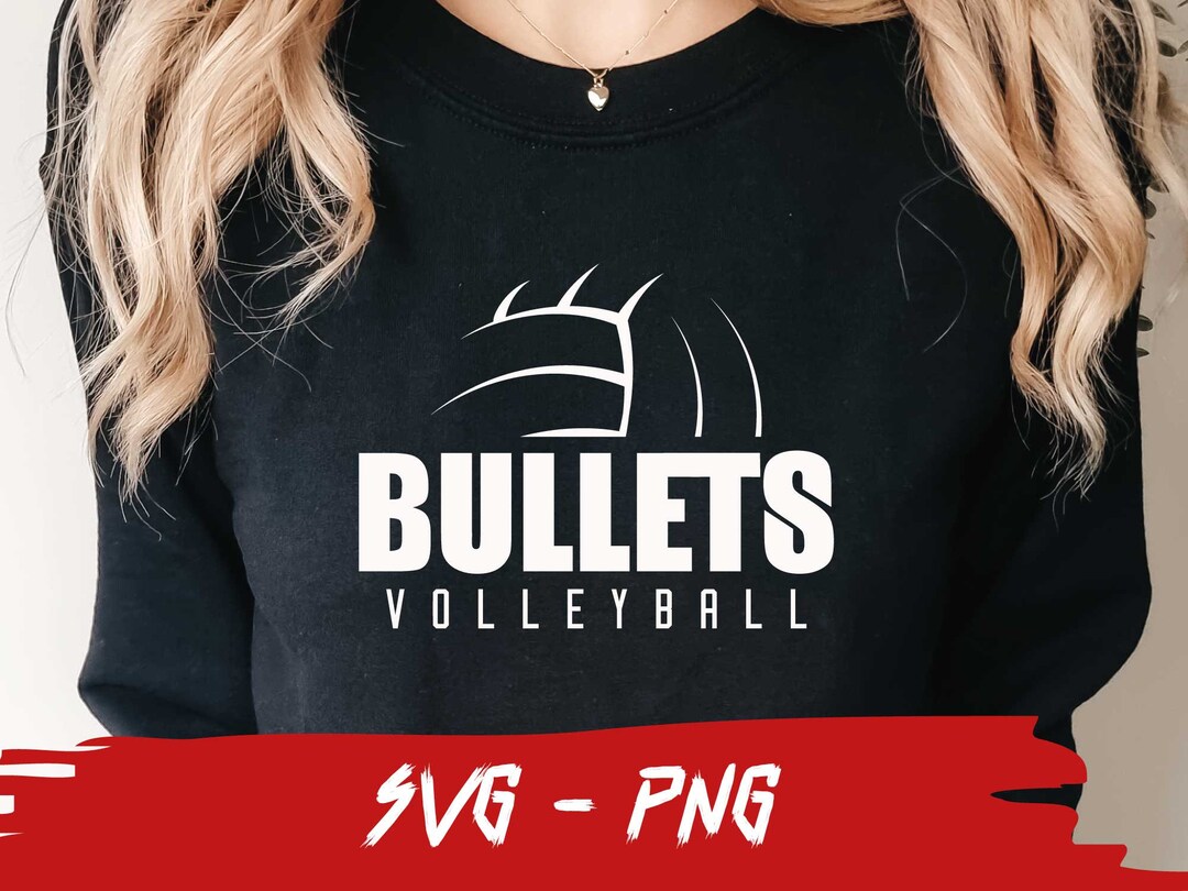 Bullets Volleyball Bullets Svg Halfball Shirt School Team - Etsy