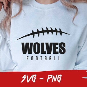 Wolves Svg, Wolves Football, Halfball Png, School Team Svg, - Etsy