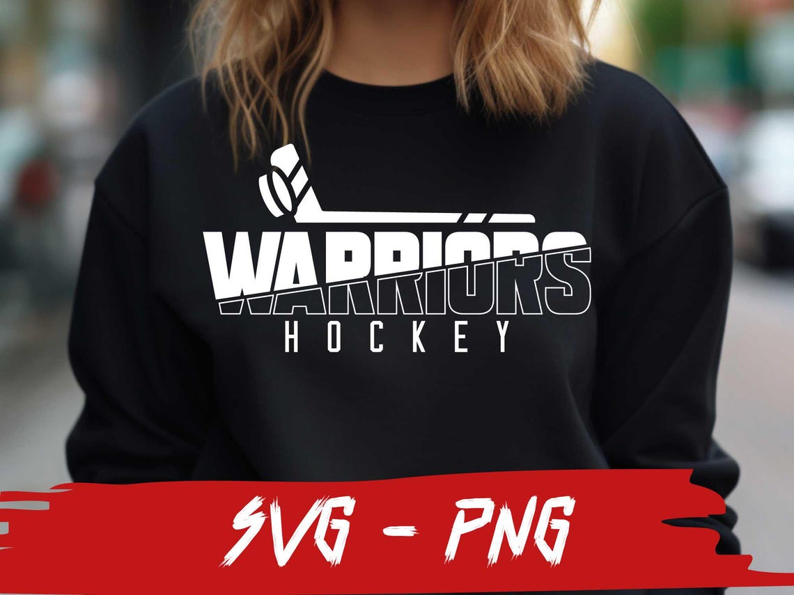 Warriors Hockey Shirt Design Svg and Png, Hockey Champions, School Team ...