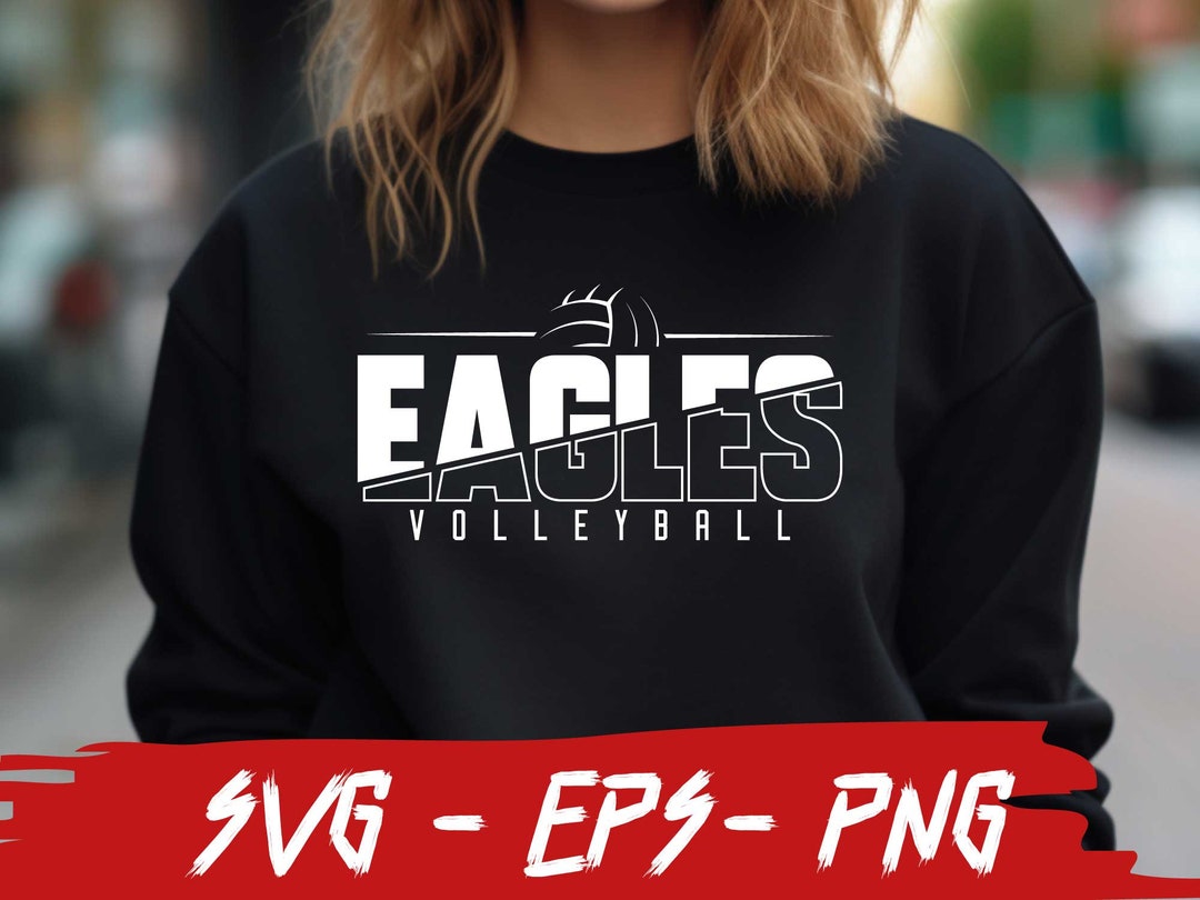 Eagles Volleyball SVG and PNG File, Eagles Mascot File, School Team Svg ...