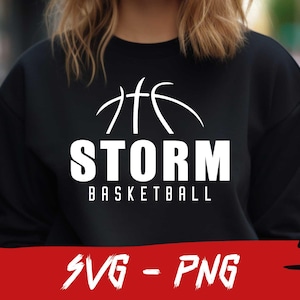 Storm Basketball, Storm Svg, Halfball Shirt, School Team Svg, College ...