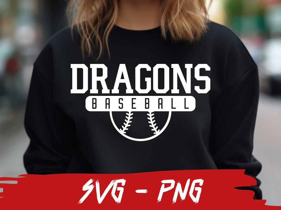 Dragons Baseball, PNG and SVG File, School Team Svg, Mascot Svg ...