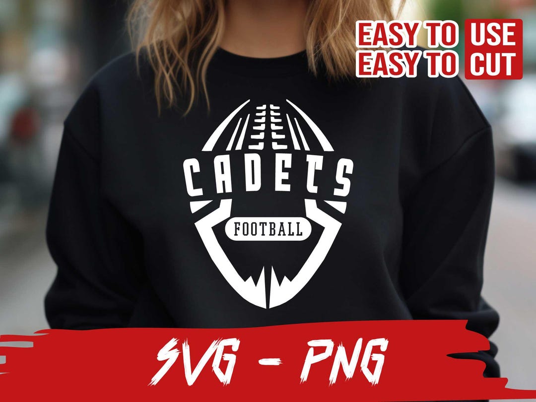 Cadets Football, SVG and PNG File, Football Team Shirt, School Team Svg ...