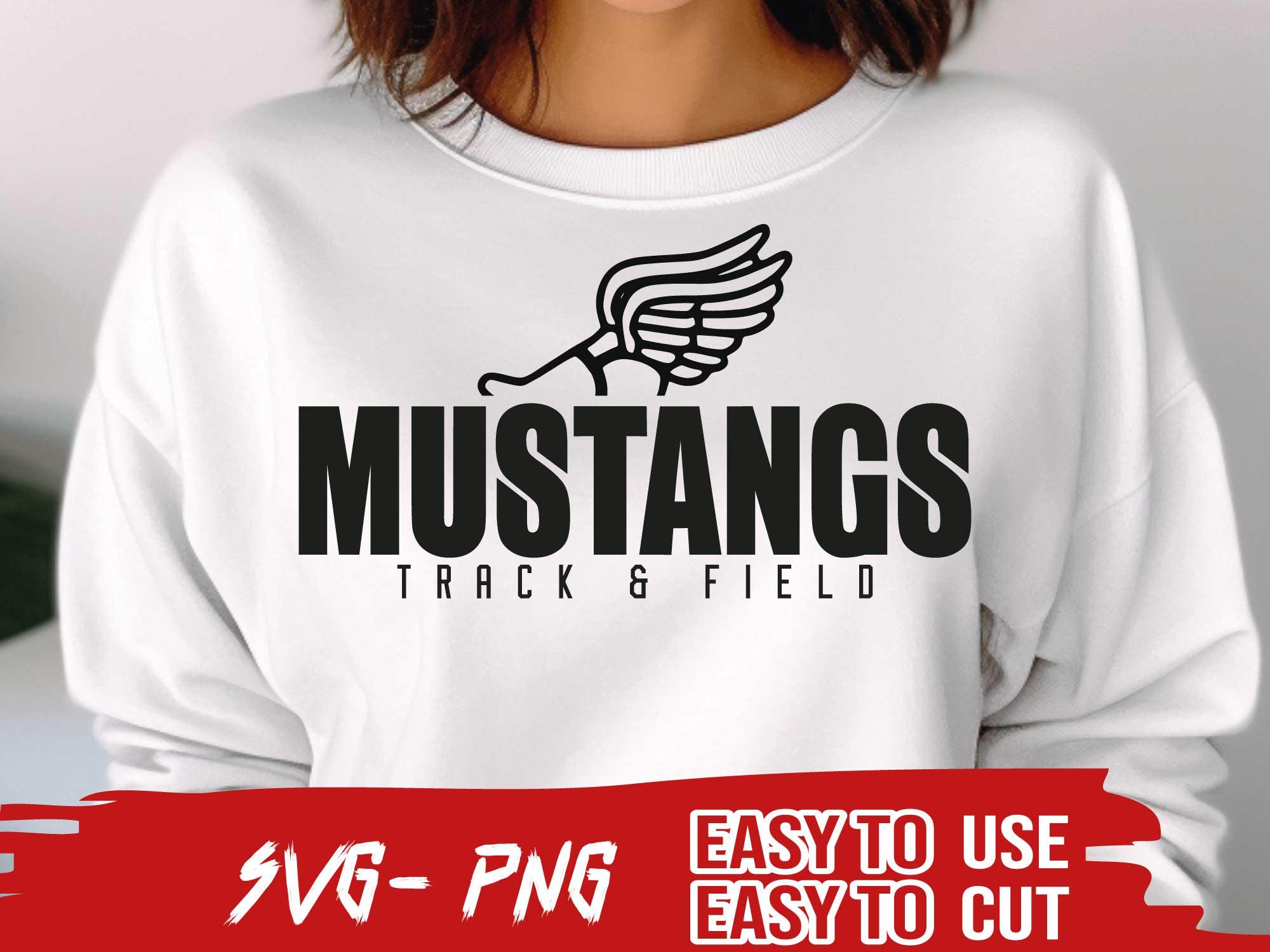 Mustangs Track and Field SVG and PNG File, Mascot Png File, School Team ...