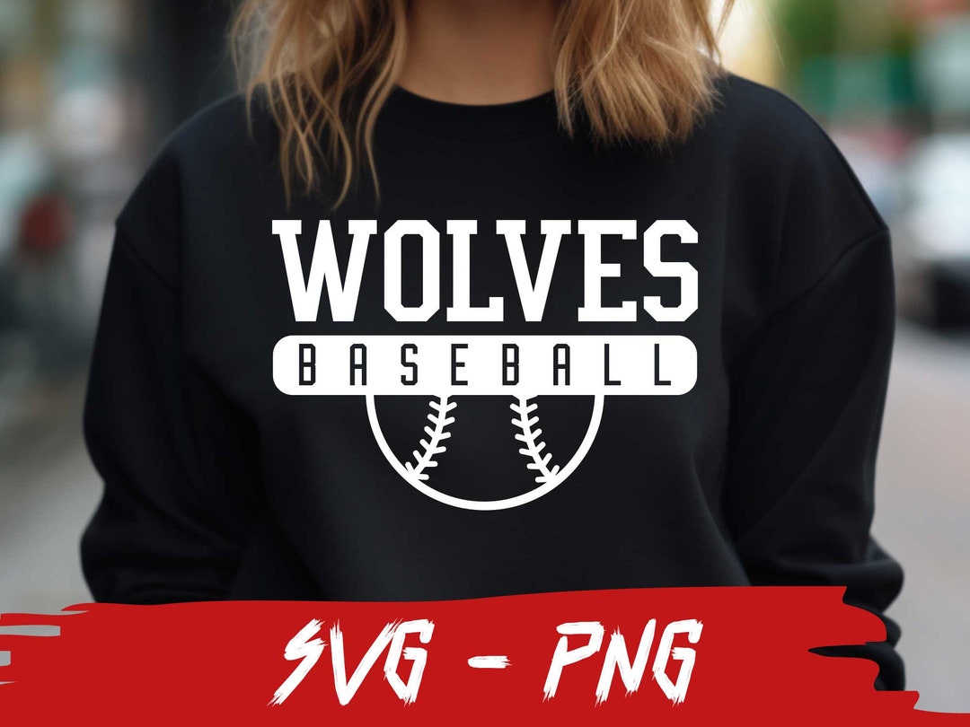 Wolves Baseball, PNG and SVG File, School Team Svg, Mascot Svg, Layered ...