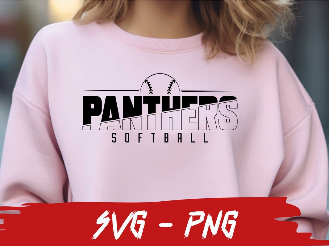 Panthers Softball SVG and PNG File, Mascot Png File, School Team Svg ...