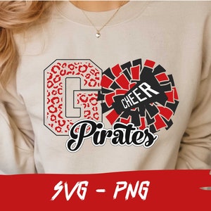Pirates Cheer Svg Cheer Png Pirates Cheerleader School Team - Etsy