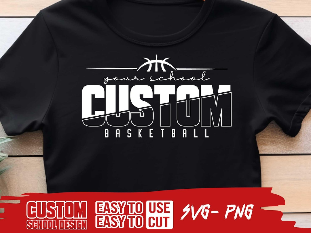 Custom Basketball Design , Personalized School Name & Team Colors ...