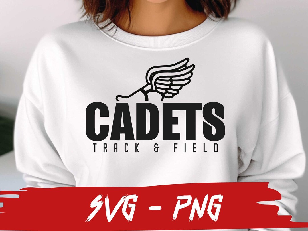 Cadets Track and Field SVG and PNG File, Mascot Png File, School Team ...