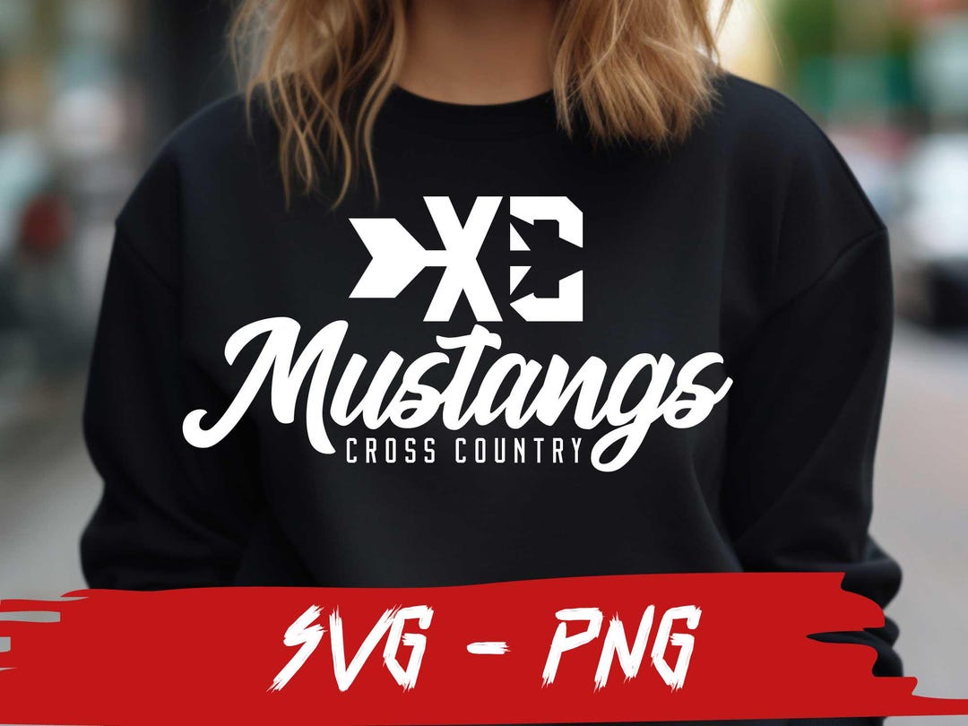 Mustangs Cross Country Svg and Png Shirt Design ,cross Country ...