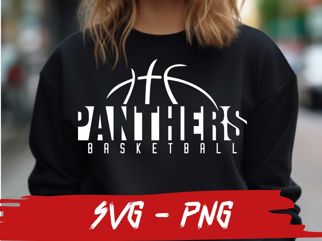 Panthers Basketball ,SVG and PNG File, Mascot Png File ,school Team Svg ...