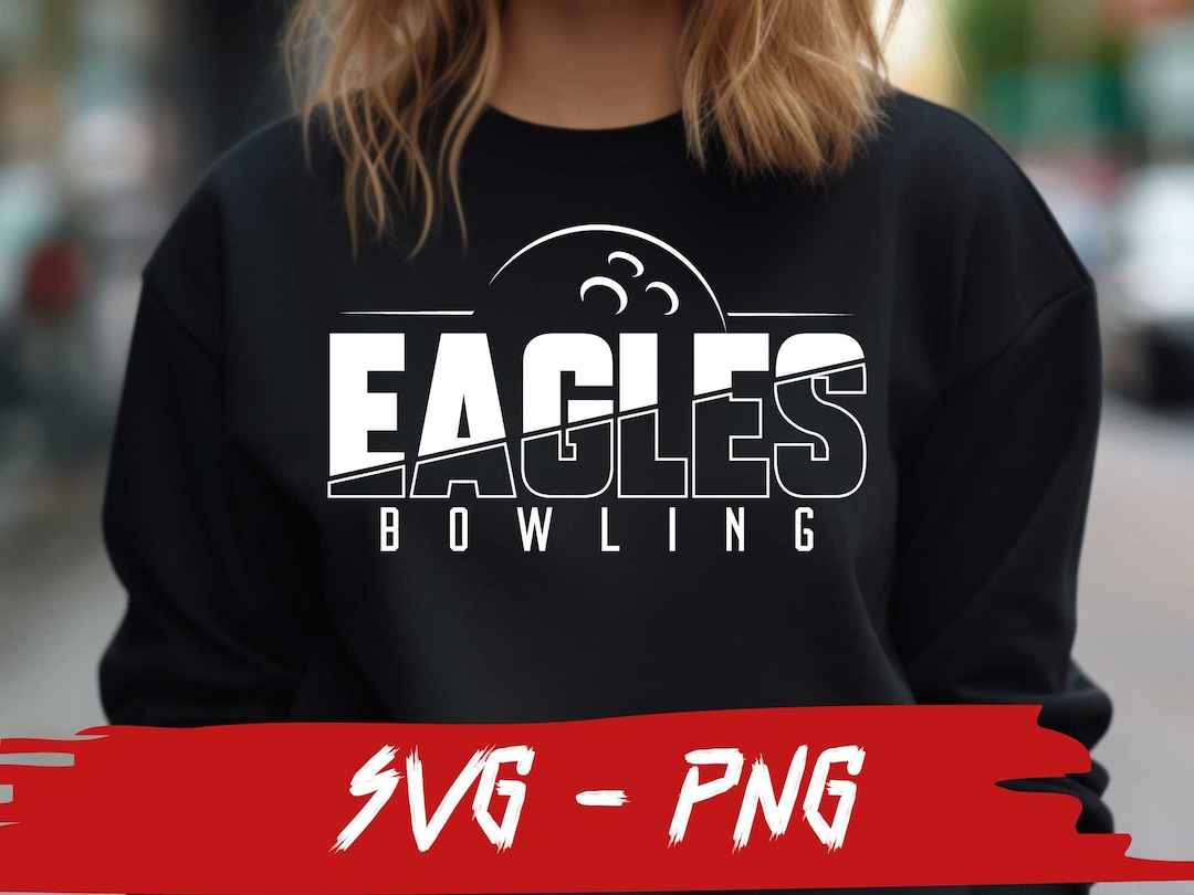 Eagles Bowling Svg , SVG and PNG File, School Team Png, Bowling Mascot ...