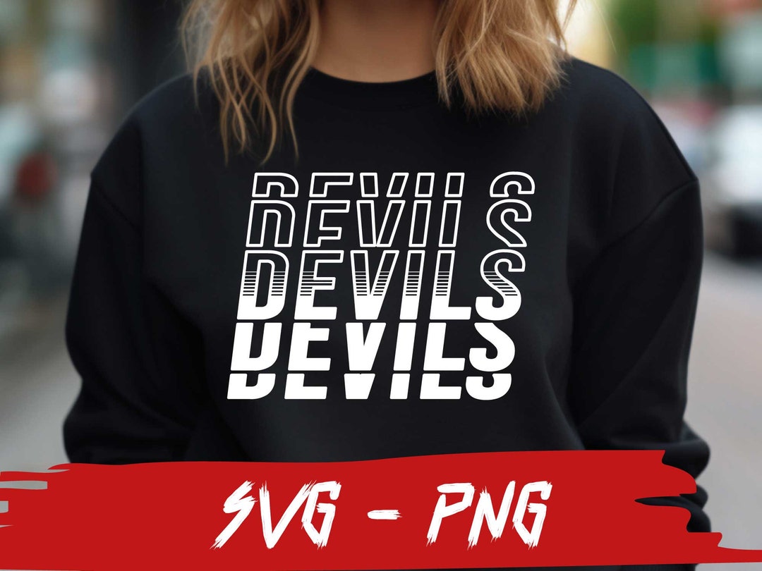 Devils Mirror Shirt ,svg and Png File, School Team Svg, , Mascot Svg ...