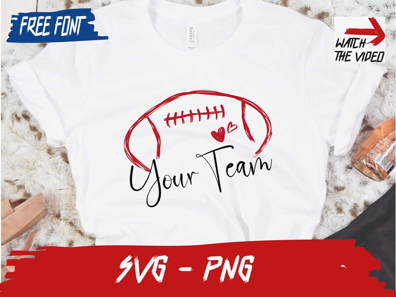 Custom Football Bundle, Football Team Svg, Football Your Team, School ...