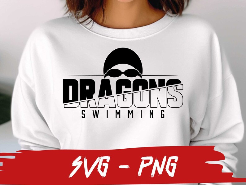 Dragons Swimming Shirt Design Svg and Png File , Swimming Champions ...
