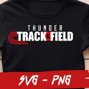 Thunder Track and Field Team, SVG and PNG File, Mascot Png File ...