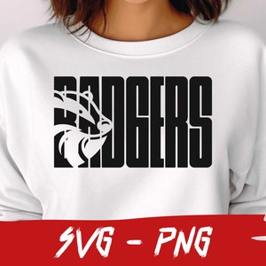 Badgers Baseball Bundle, 9x SVG and 18x PNG File, School Team Svg ...